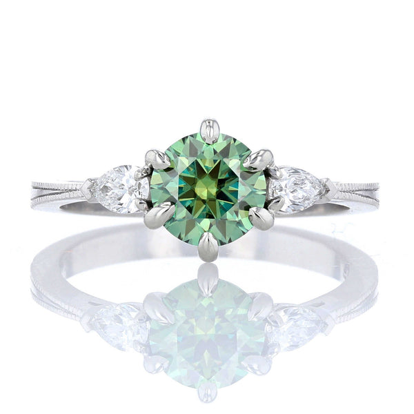 light green stone ring
