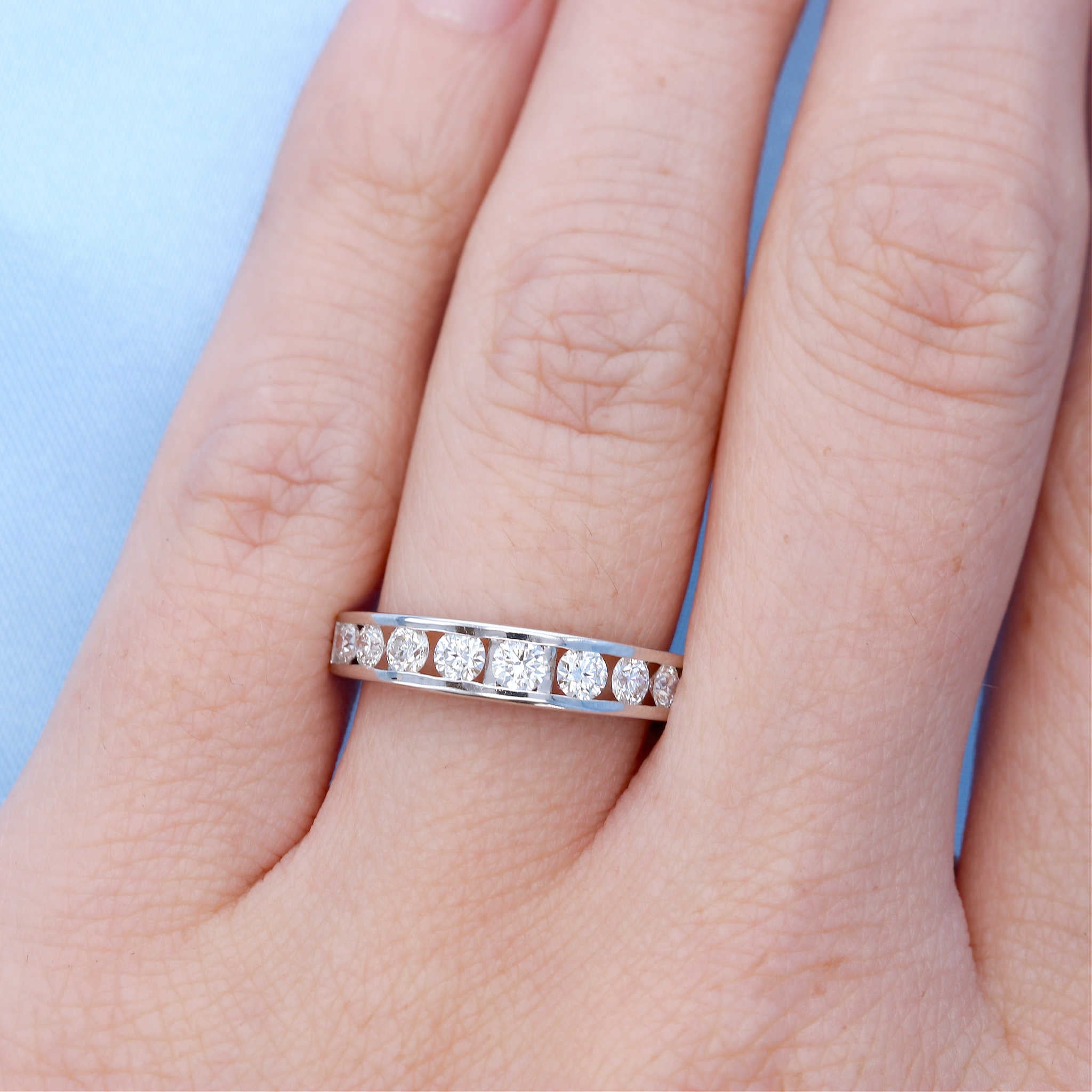 Channel set diamond wedding band 60 photos - Astyledwedding.com