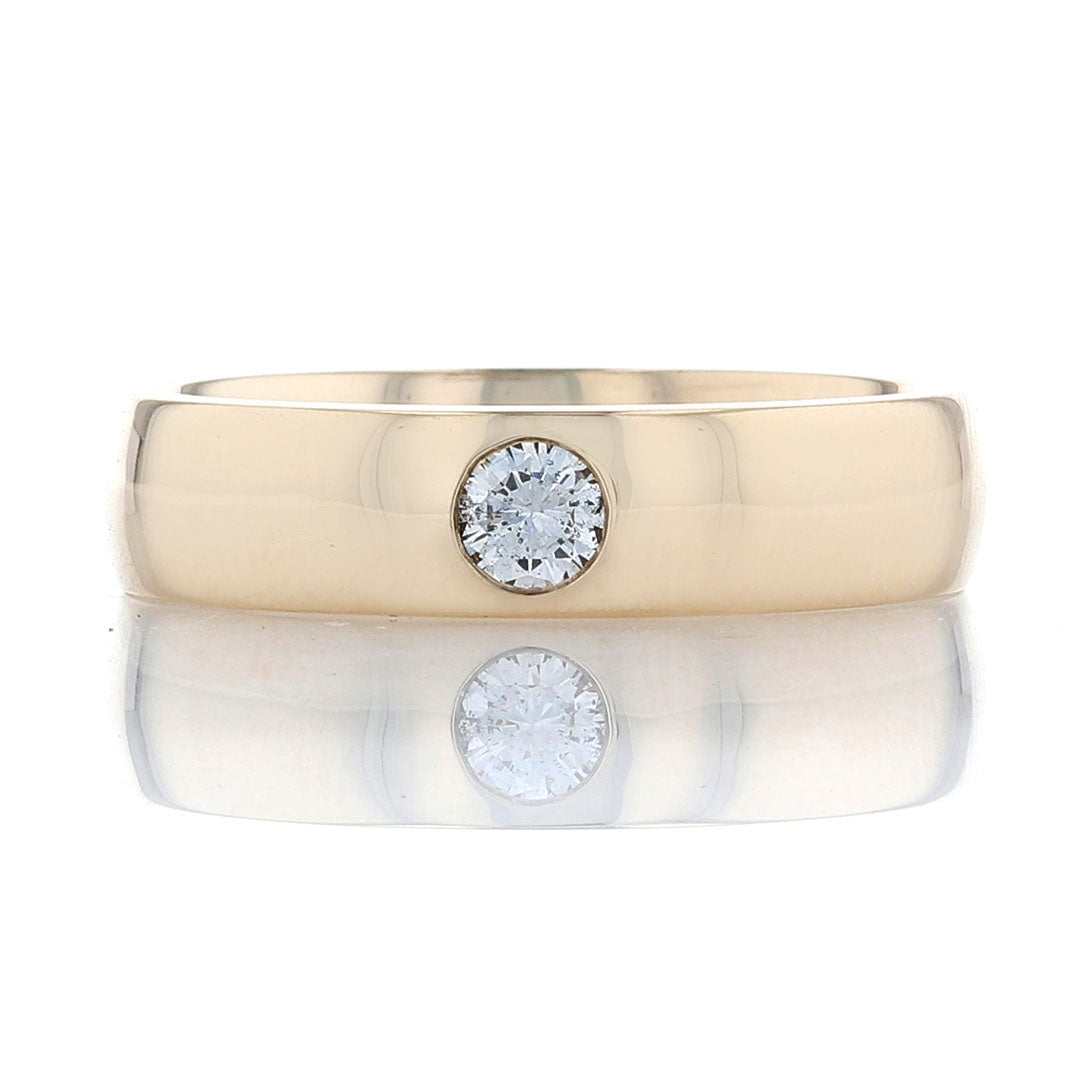 Flush Set Diamond Band